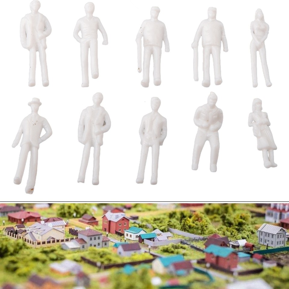 Upgrade Your Model Railroad with 100 Realistic Unpainted Figures 1 75 ...