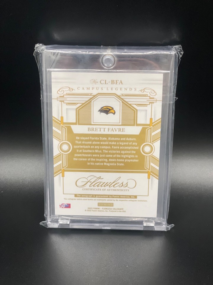 BRETT FAVRE Auto 2022 Flawless Gold Rainbow Holo Foil SP /25 🍀 | eBay