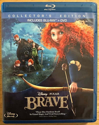 Brave (Blu-ray + DVD, 2012) DISNEY/Pixar~ 3 Disc COLLECTOR'S EDITION~W ...
