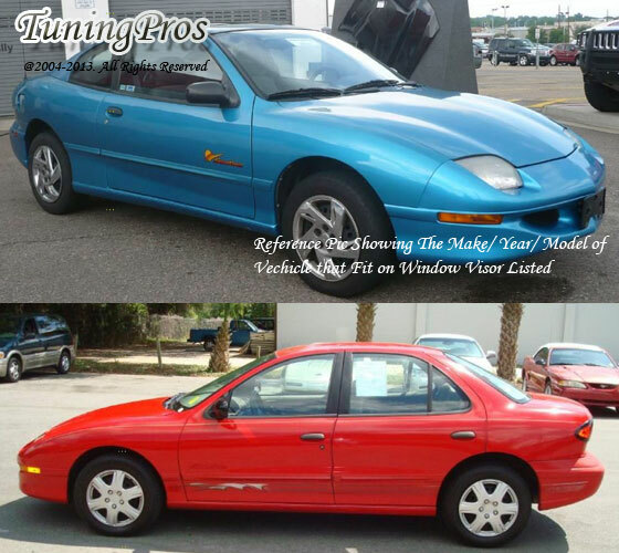 JDM Vent Window Visor 2pc Pontiac Sunfire 95 96 97 98 99 00 01 02 03 04 ...