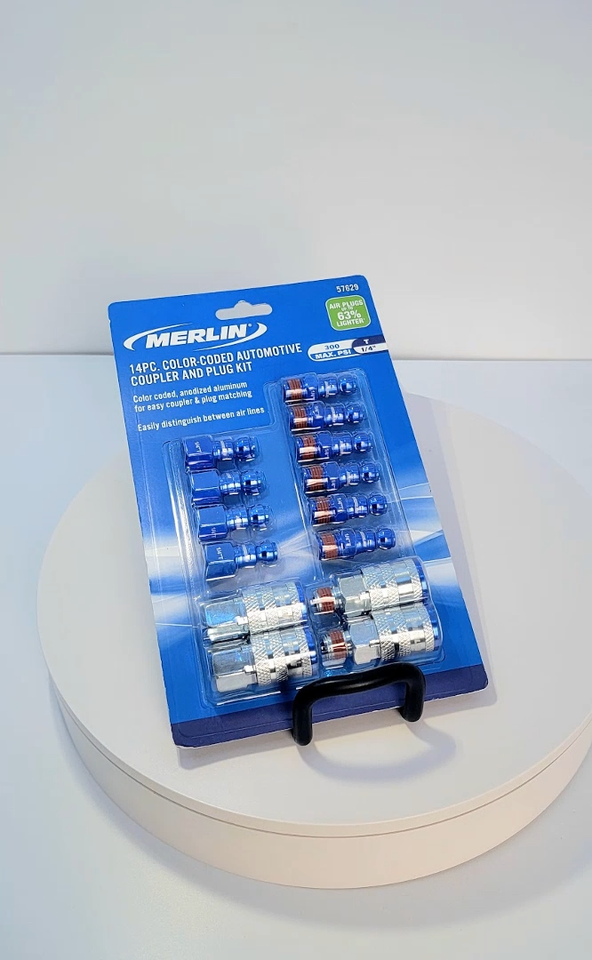 Merlin 14Pc. Color-Coded Automotive Coupler & Plug Kit 57629 | eBay
