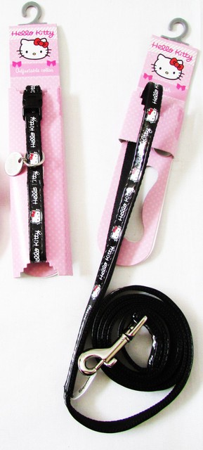 Hello Kitty Pet Black Adjustable Leash Collar X-small Dogs Puppies for ...