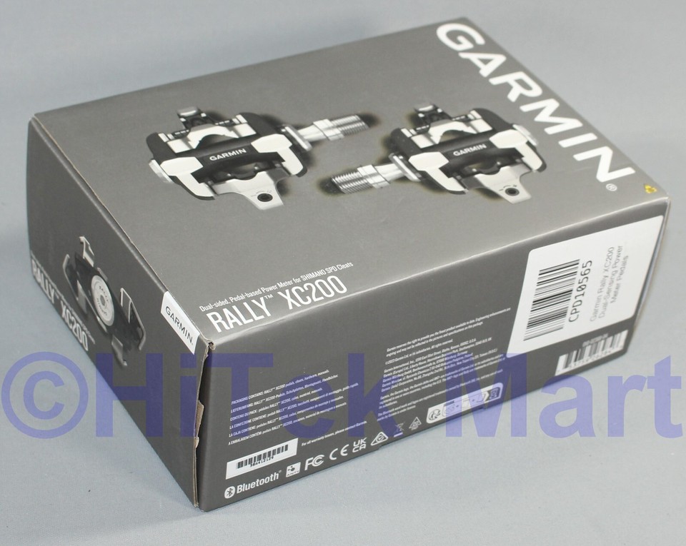 Garmin Rally XC200 Power Meter Pedals Dual Sided Clipless Shimano SPD ...