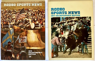 1976 & 1977 RODEO SPORTS NEWS | Championship Edition | PRCA | Lot of 2 ...