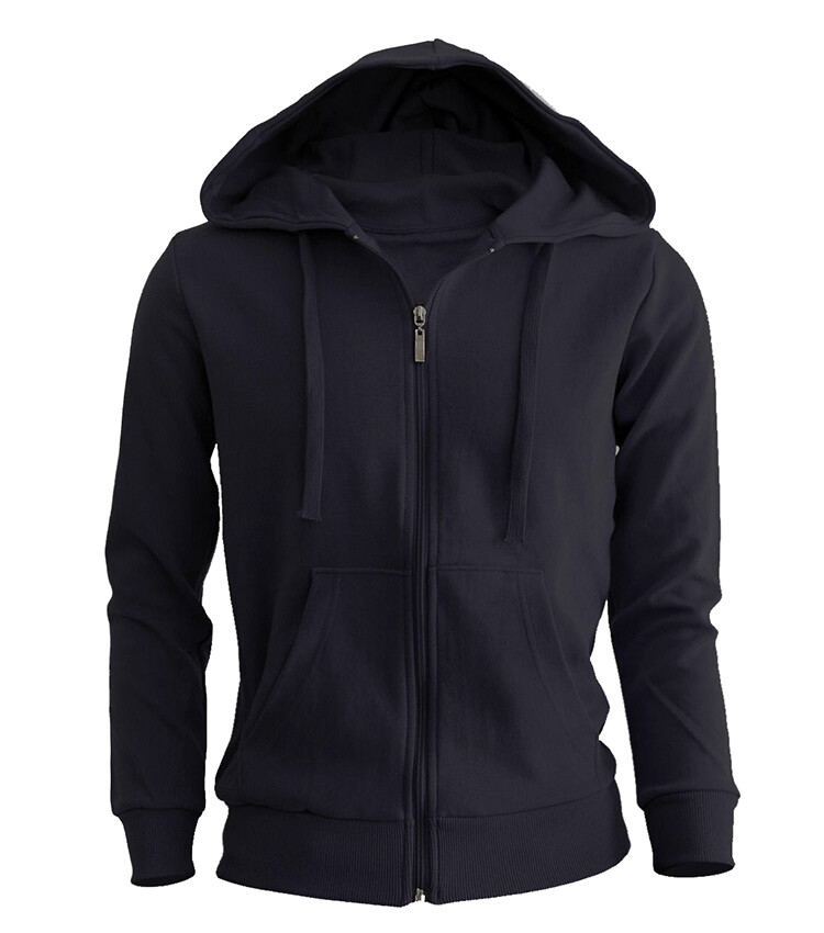 Men's Heavyweight Zip Up Hoodie Jacket Cotton Full Zipper Hooded ...