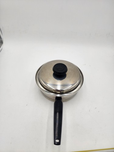 Lifetime Cookware T304 cc Stainless Steel 8" Skillet Pot Pan w Lid ...