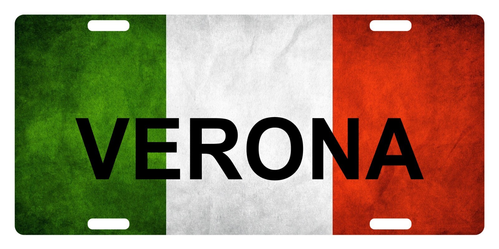 Italy Flag Car Aluminum License Plate Italian Emblem Verona | eBay