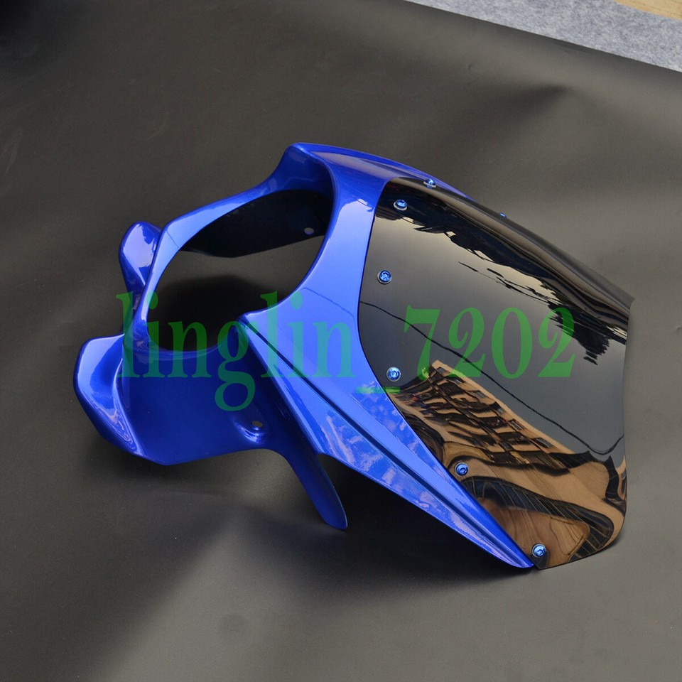 Blue Front Upper Fairing Cowl Windshield Kit For KAWASAKI ER5 ER-5 NEW ...