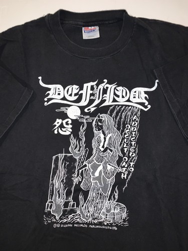 Vtg 1996 DEFILED tour T-shirt Japanese Brutal Death Metal Coffins ...