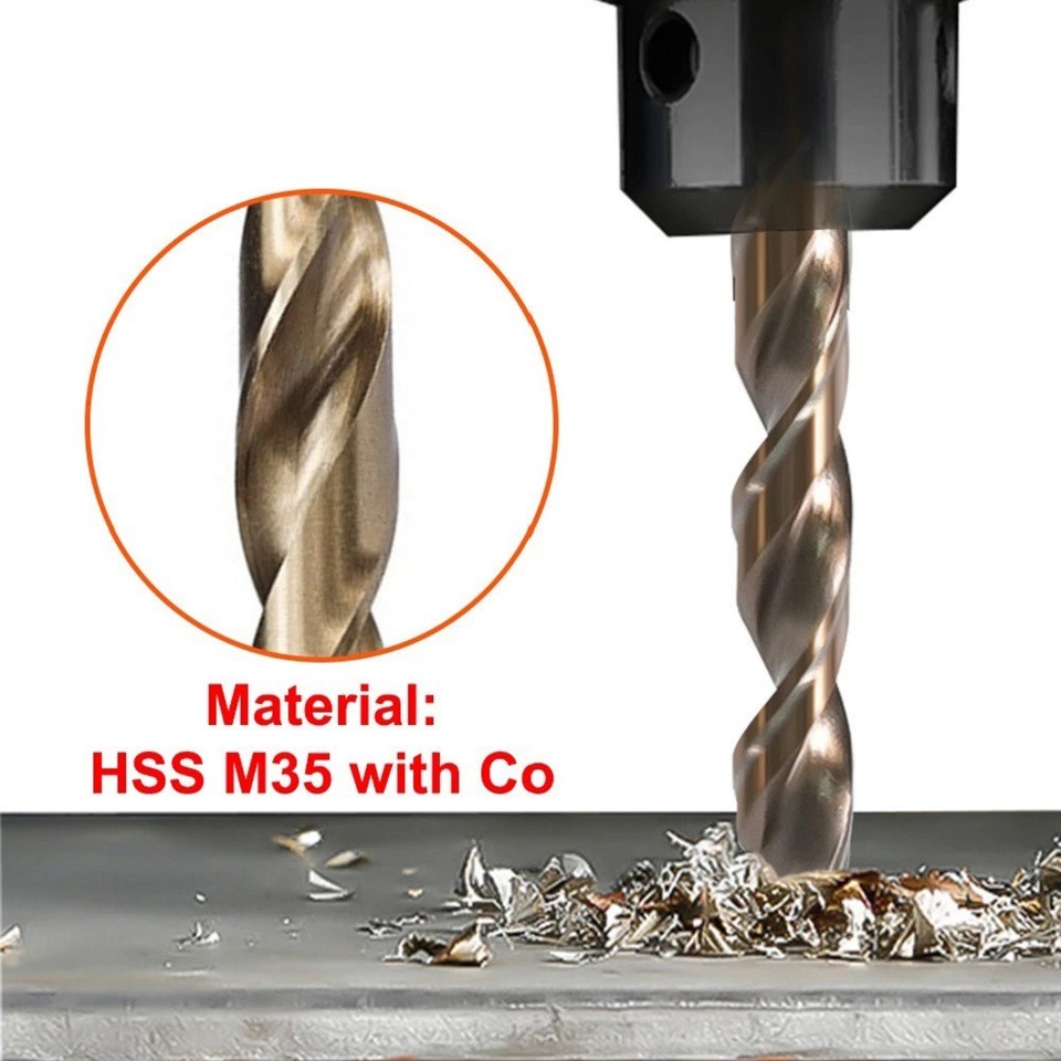 Professional Grade HSS Co Drill Bit Set for Tough Metal Drilling 10pcs ...