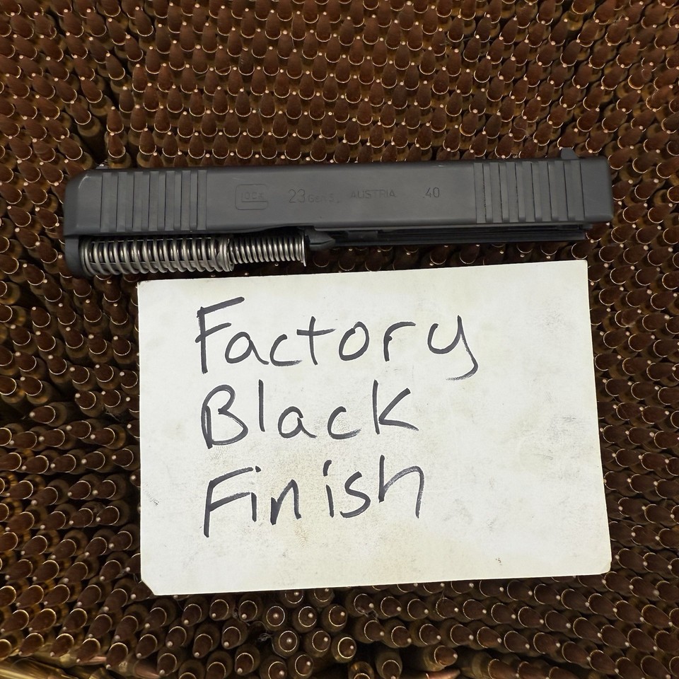 Glock 23 Gen 5 Factory OEM Complete Slide Upper Assembly Black nDLC ...