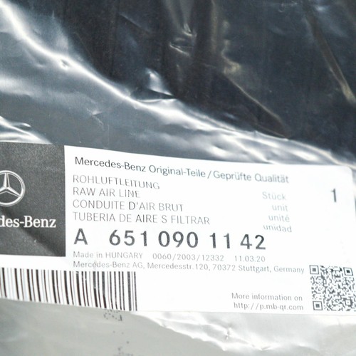 NEW MERCEDES BENZ GLE W166 AIR INLET DUCT TUBE A6510901142 651-090-11 ...
