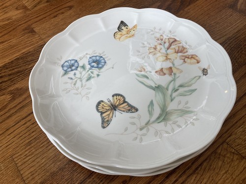 Set Of 4 Lenox Butterfly Meadow Monarch Dinner Plates (Scratches) | eBay