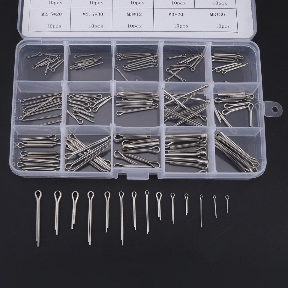 Assorted Metric A2 Stainles Steel Split Pins Split Cotter Pins Kit of ...