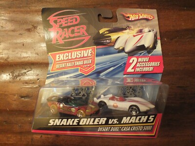 Hotwheels 1:64 Die Cast Speed Racer - Snake Oiler vs. Mach 5 by Mattel ...