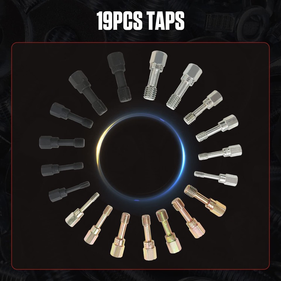 42PCS Thread Repair Kit Thread Chaser Set in UNC, UNF Thread Restorer ...