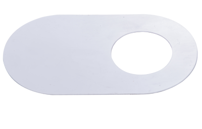 6x Kinetic OVAL ADHESIVE COVER PLATES 40mm Hole DWV Pipe & Fittings ...