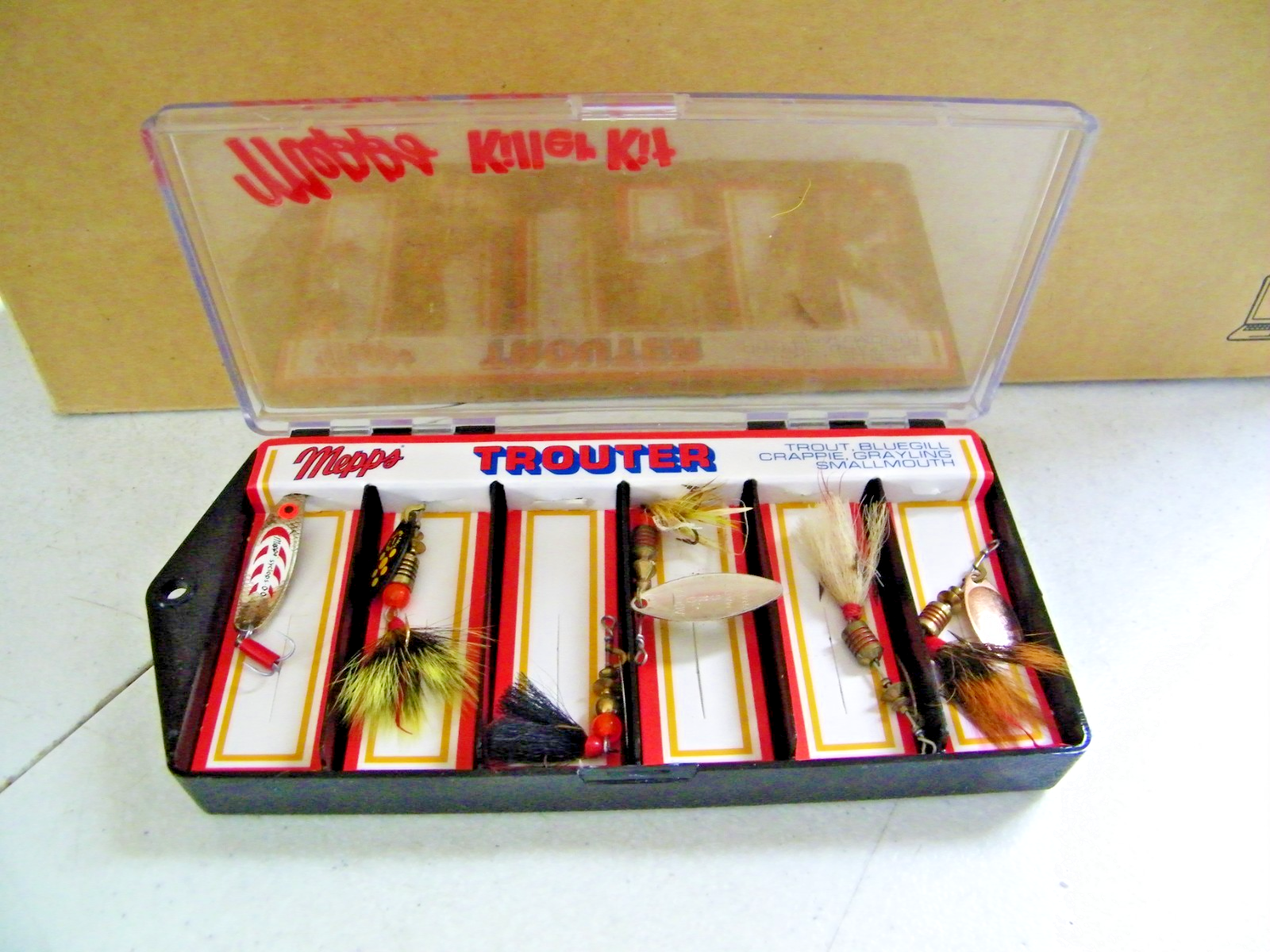 Vintage Mepps K1D Trouter Killer Kit Fishing Lures Trout Bluegill ...