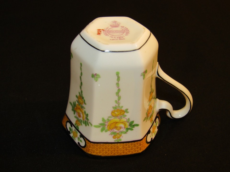 Antique Minton Bone China Persian Rose Pattern Demitasse Cup & Saucer ...