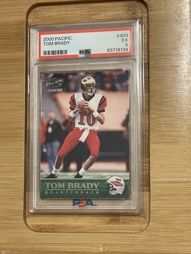 2000 Pacific Tom Brady Rookie Card New England Patriots Michigan #403 ...
