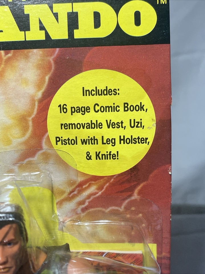 Vintage Schwarzenegger Commando Action Figure Diamond Toymakers 1985 ...