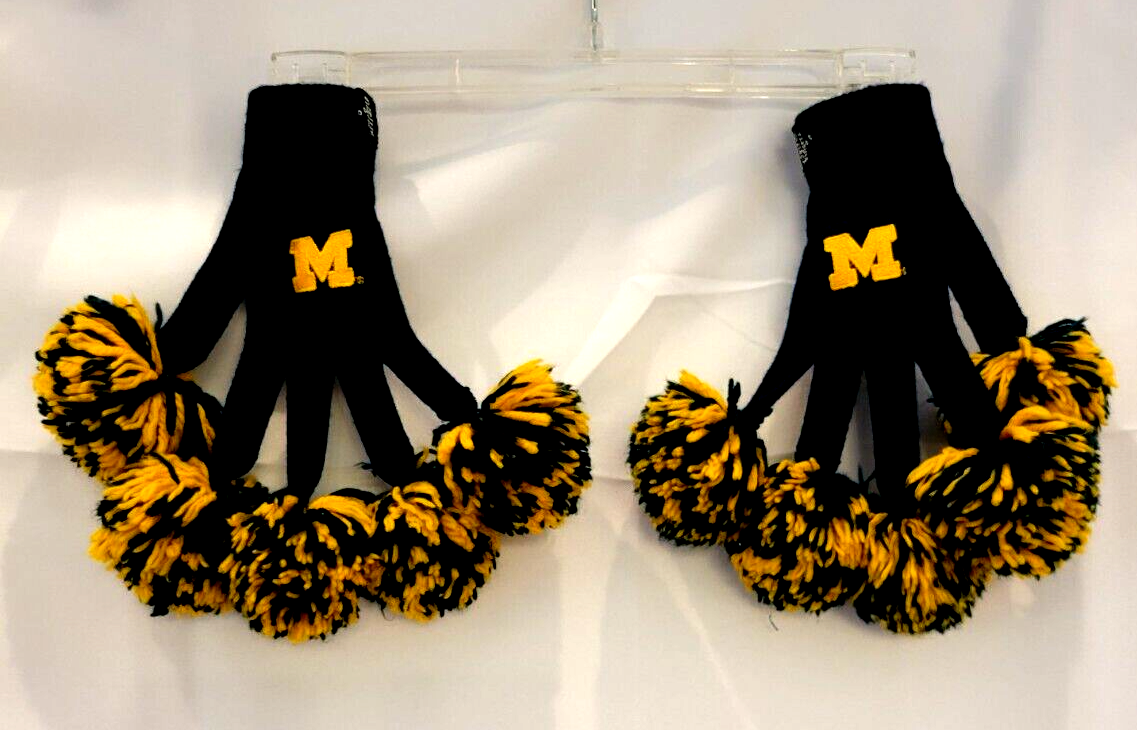 University of Michigan Wolverine Spirit Finger Gloves | eBay