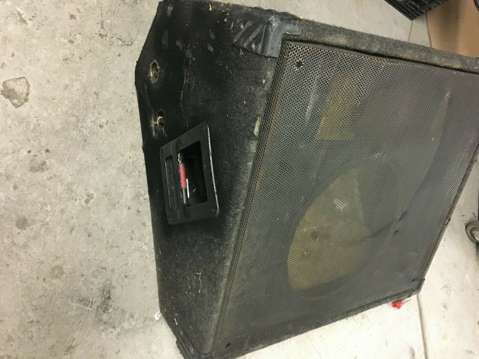 STAGE MONITOR WEDGE FOR 15" SPEAKER + HORN CUTOUT (EMILAR EH820 ) EMPTY ...