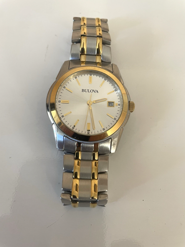 Bulova 98H18 38mm Two-Tone Stainless Steel Case w/Two-Tone Stainless ...