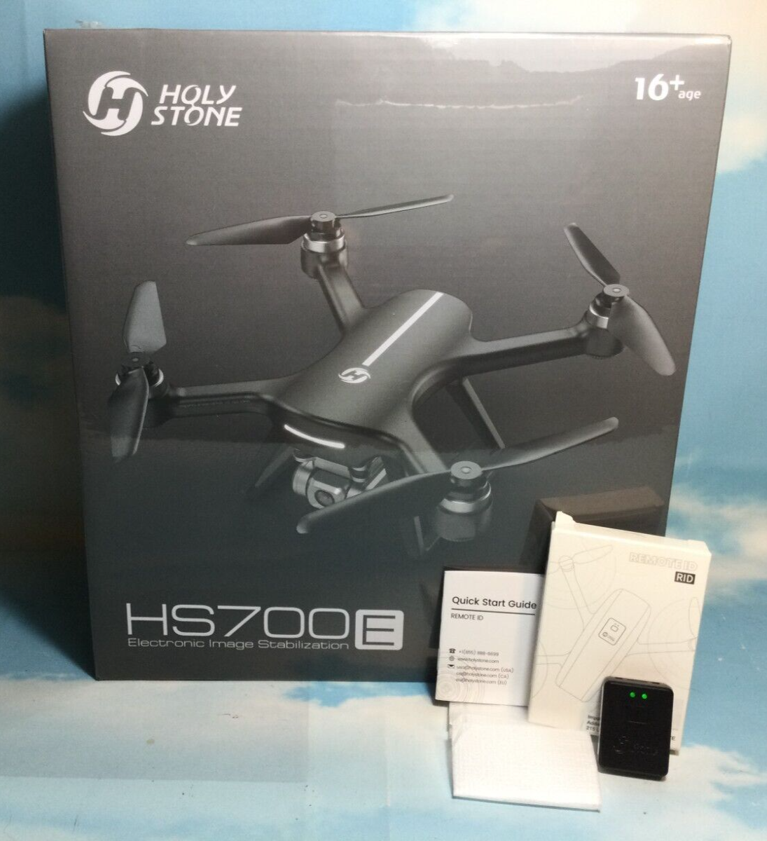 Holy Stone HS700E GPS Drone with RID Module 4K UHD EIS Camera Carry Bag ...