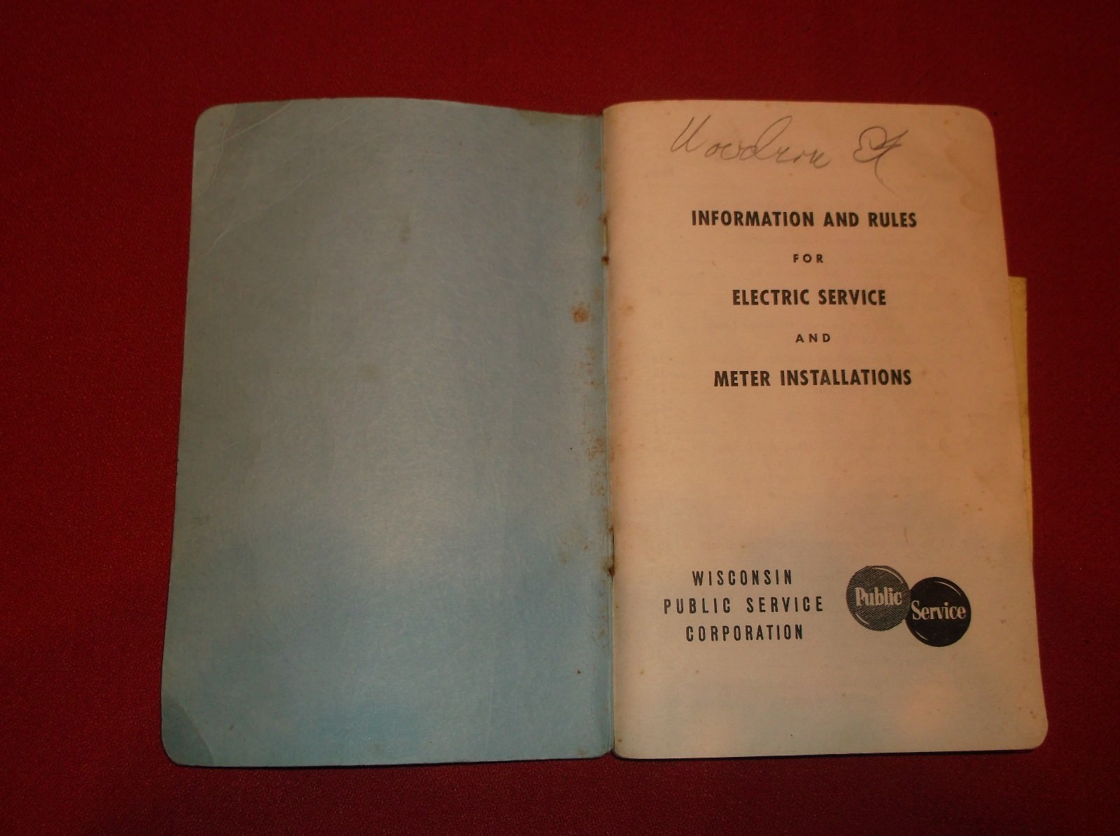 WISCONSIN PUBLIC SERVICE CORP. VINTAGE 1961 information and rule ...