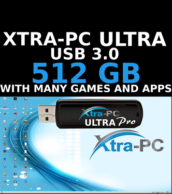 XTRA-PC ULTRA PRO 512 GB "USB Based Operating System","With FILE REZ ...