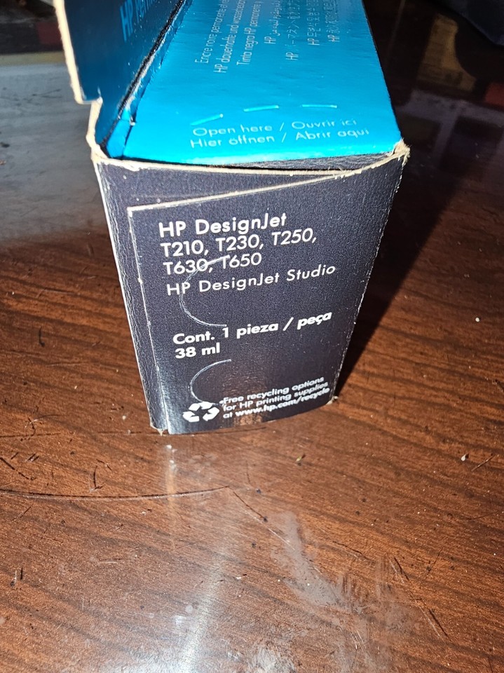 HP 712 38-ml Black DesignJet GENUINE Ink Cartridge, 3ED70A - Free Ship ...