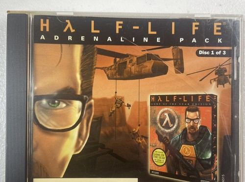 Half-Life Adrenaline Pack Disc 1 Only PC Game w/ Key Vtg Video Game of ...