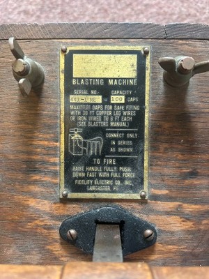Vintage Fidelity Electric US Army Dynamite Blasting Machine Plunger | eBay