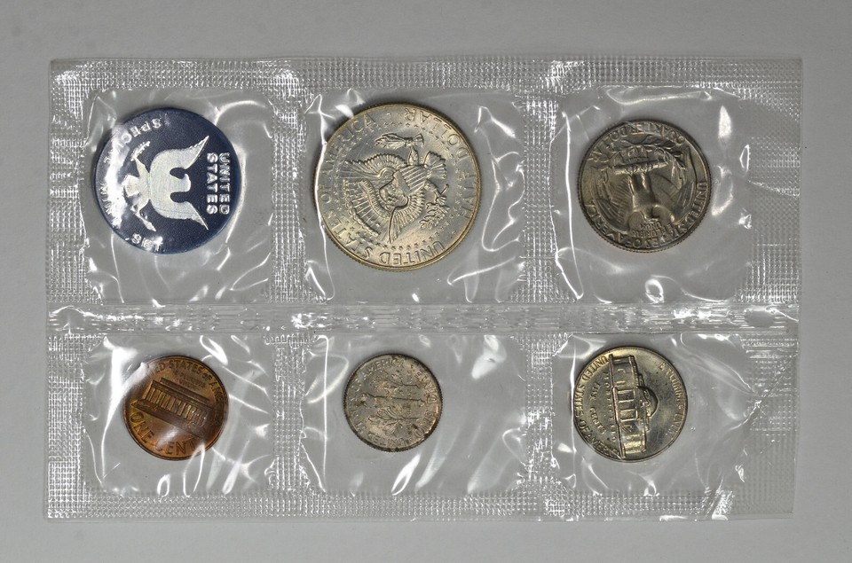 1965 SMS United States Special Mint Set with Toning On Cent In ...