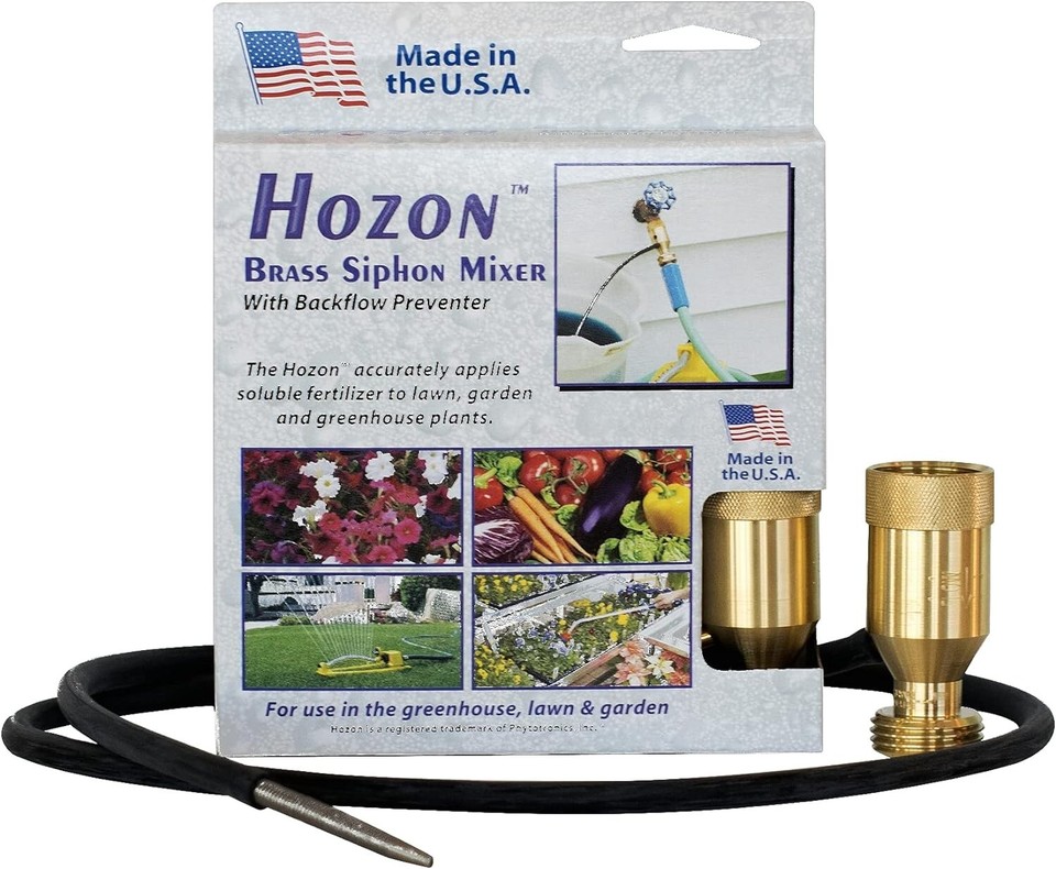 Brass Siphon Mixer for Garden Hose - Efficient Fertilizer Injector, 1: ...