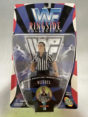WWF Jakks Ringside Collection Referee MOC BCA WWE | eBay