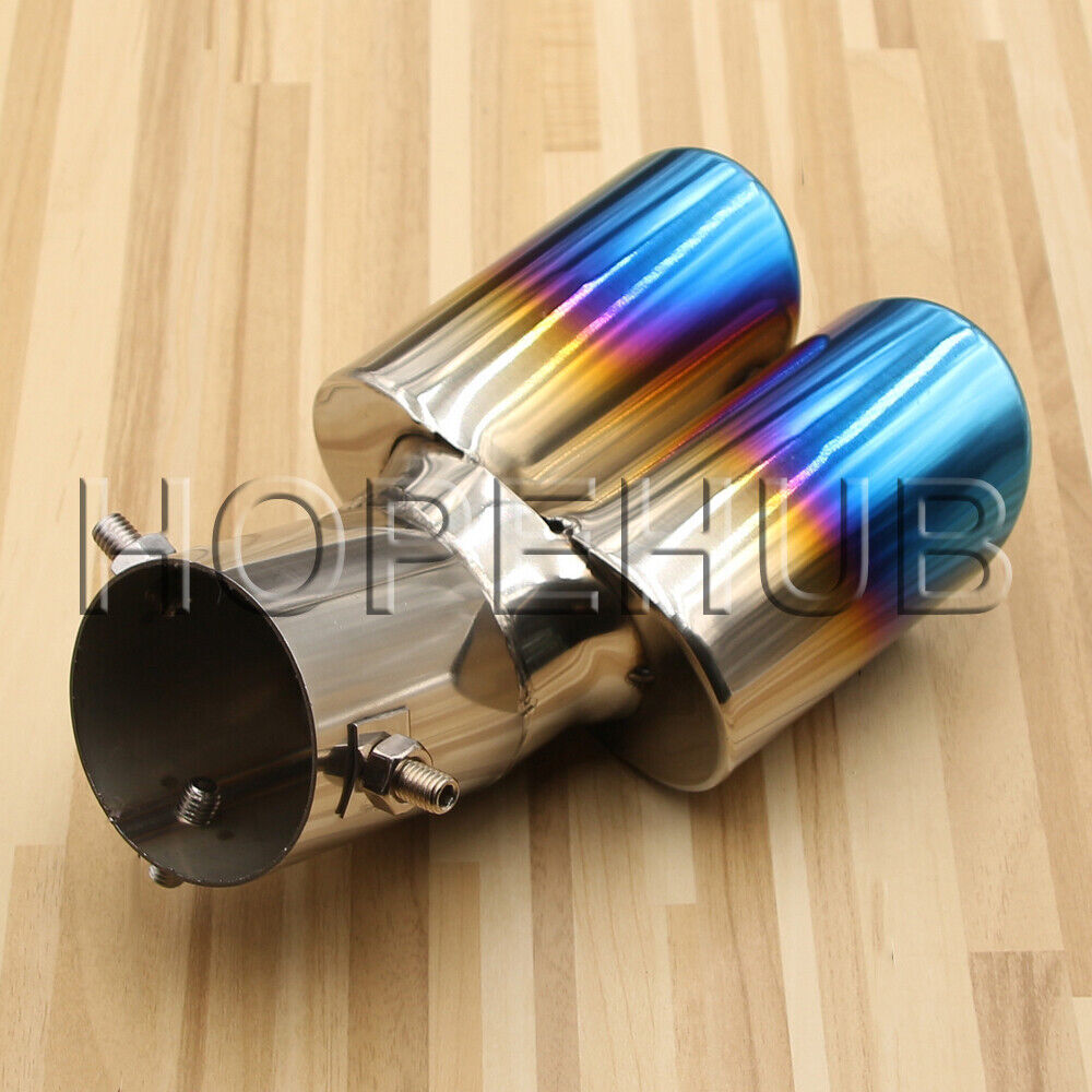 HQ 190mm x 63mm car Exhaust Pipe Universal Exhaust Tail Muffler Tip ...