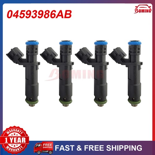 04593986AB Fuel Injector NEW 4PCS For Chrysler 200 Jeep Cherokee 2.4L ...