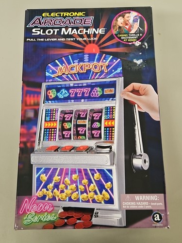 Electronic Arcade Slot Machine Neon Series Table Top Toy Ambassador NEW ...