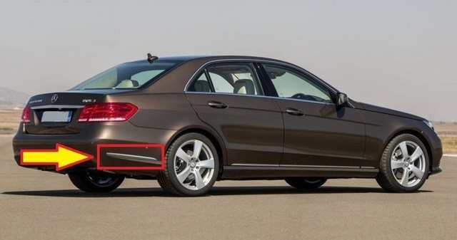 Genuine MB E Class W212 Rear Bumper Chrome Trim Right O/s A2128853621 ...