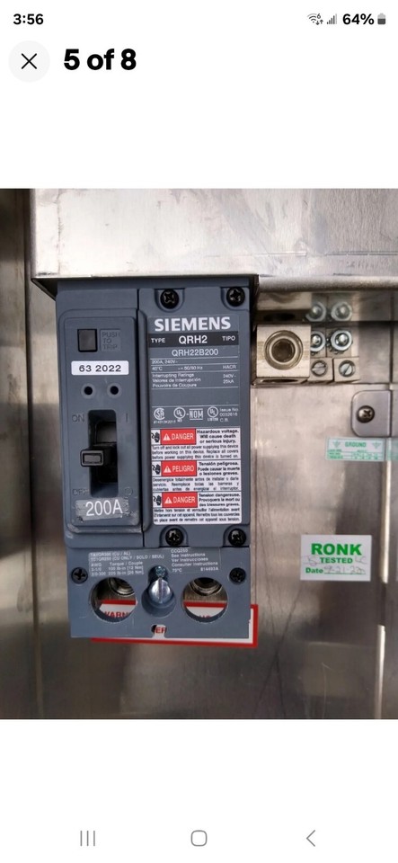 Ronk MSB320LC4-UG Meter Base 320/400 Amp Single Phase Lever Bypass ...