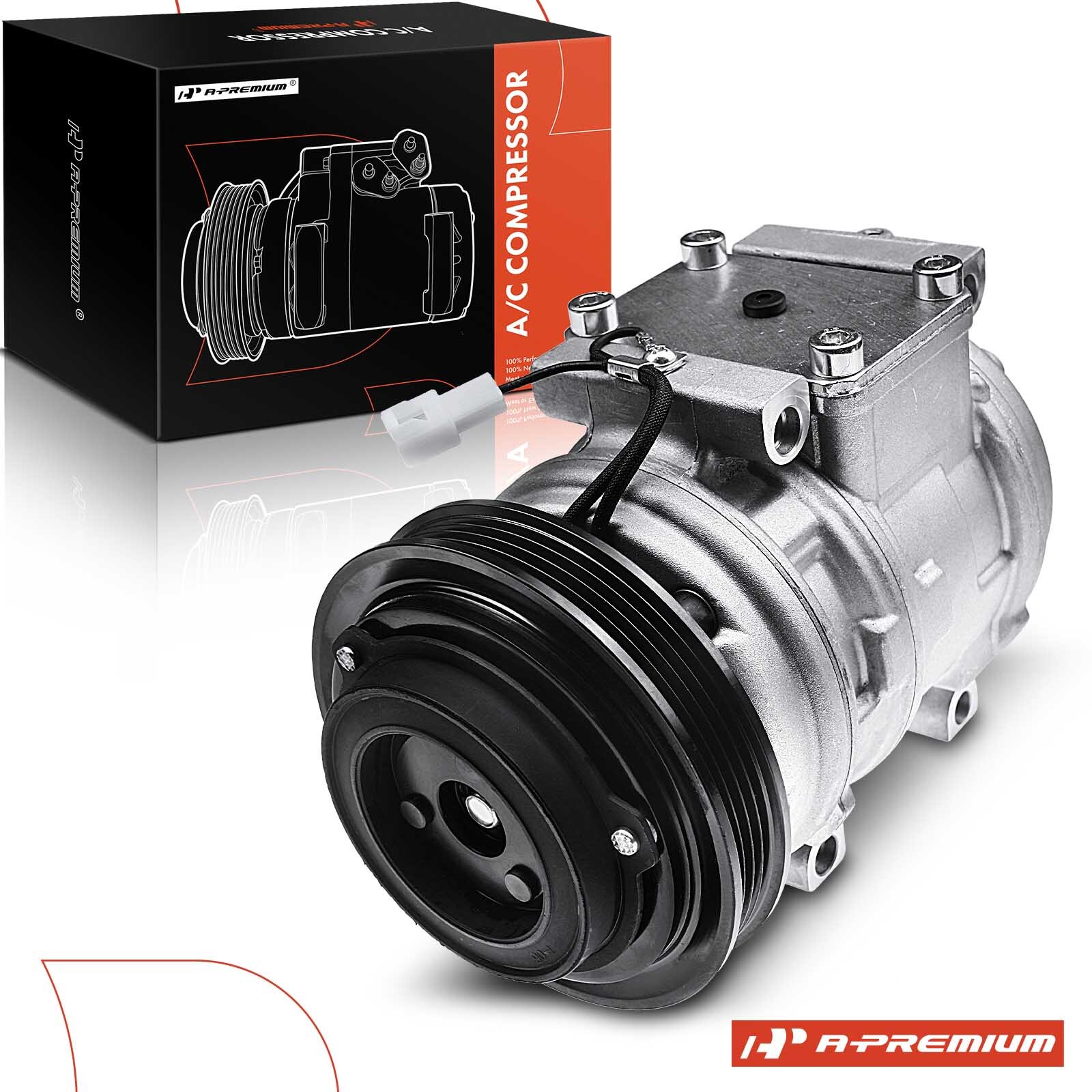 A-Premium AC Compressor w/ 4-Groove Pulley & 10PA15C Style for Honda ...