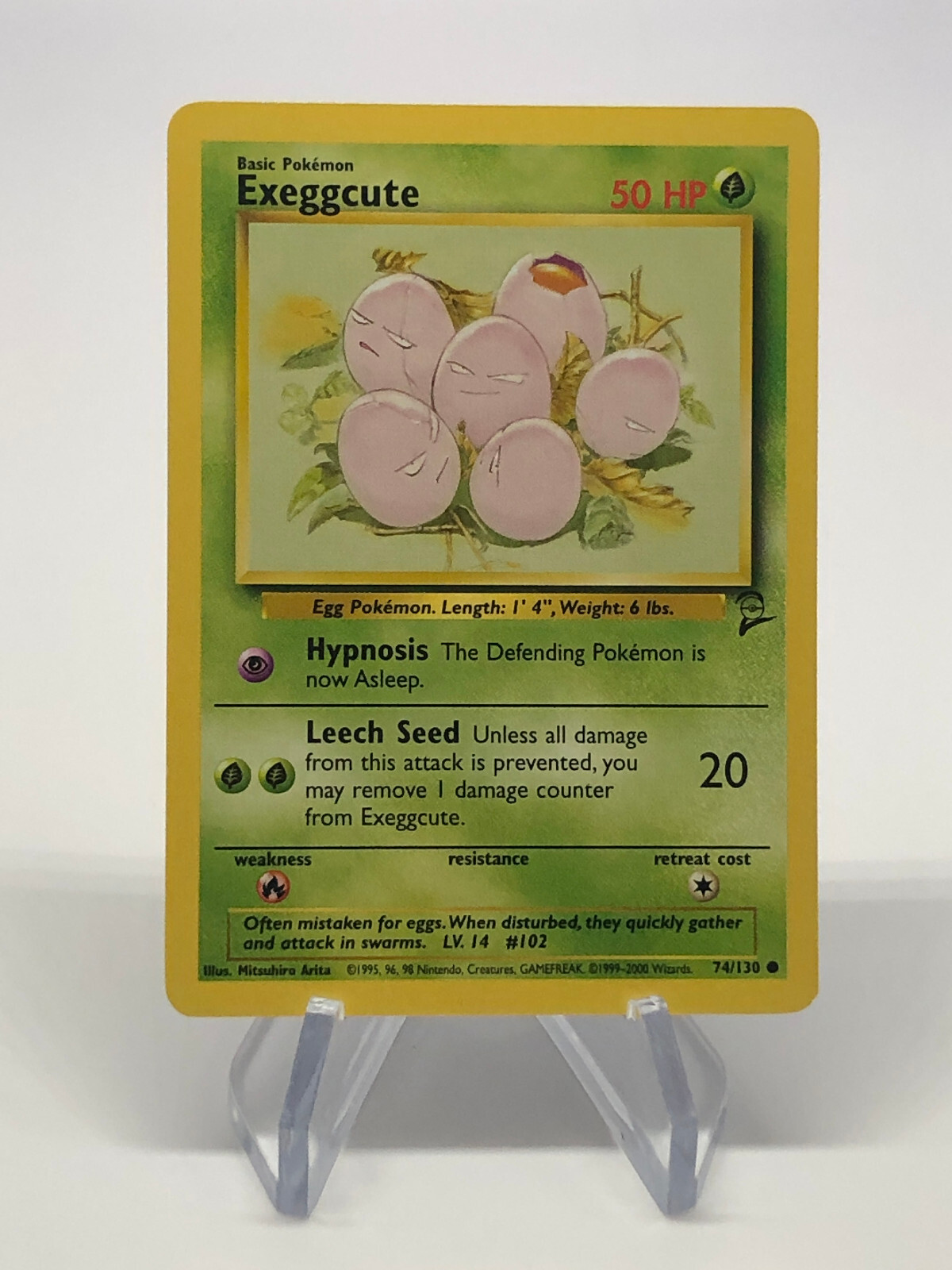Exeggcute 74/130 - Common - Vintage 2000 English Base Set 2 Pokemon ...