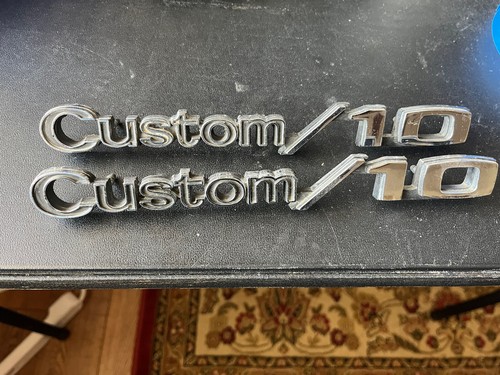 67-72 chevy truck custom 10 emblems Pair OEM 1967-1972 | eBay