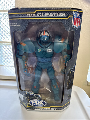 Team Cleatus V2.0 Fox Sports 10" Miami Dolphins ROBOT Figure Action ...