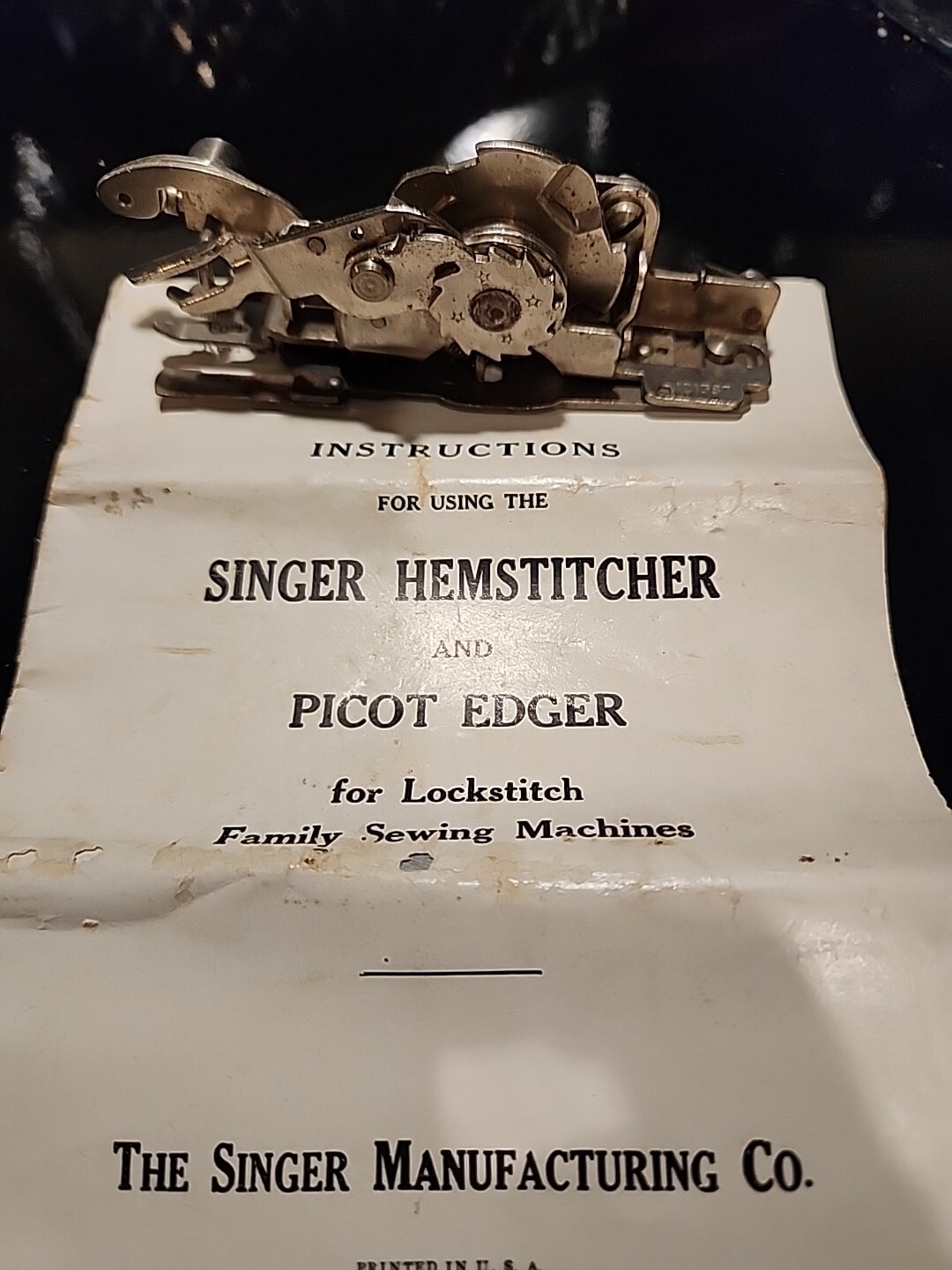 SINGER 121387 Hemstitcher Picot Attachment for sale online | eBay