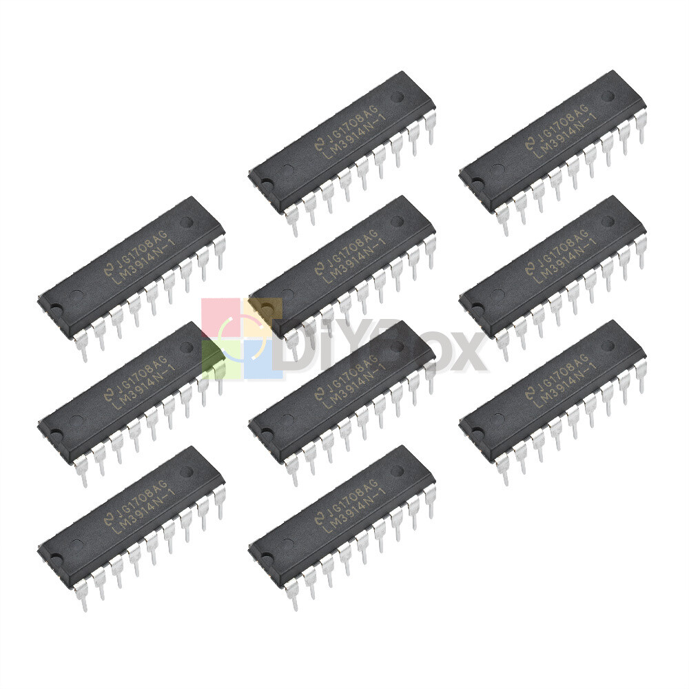 10Pcs LED Display Driver IC NSC 18 Pin DIP-18 LM3914N-1 LM3914N-1/NOPB ...