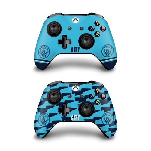 MANCHESTER CITY MAN CITY FC LOGO ART VINYL SKIN FOR XBOX ONE S / X ...