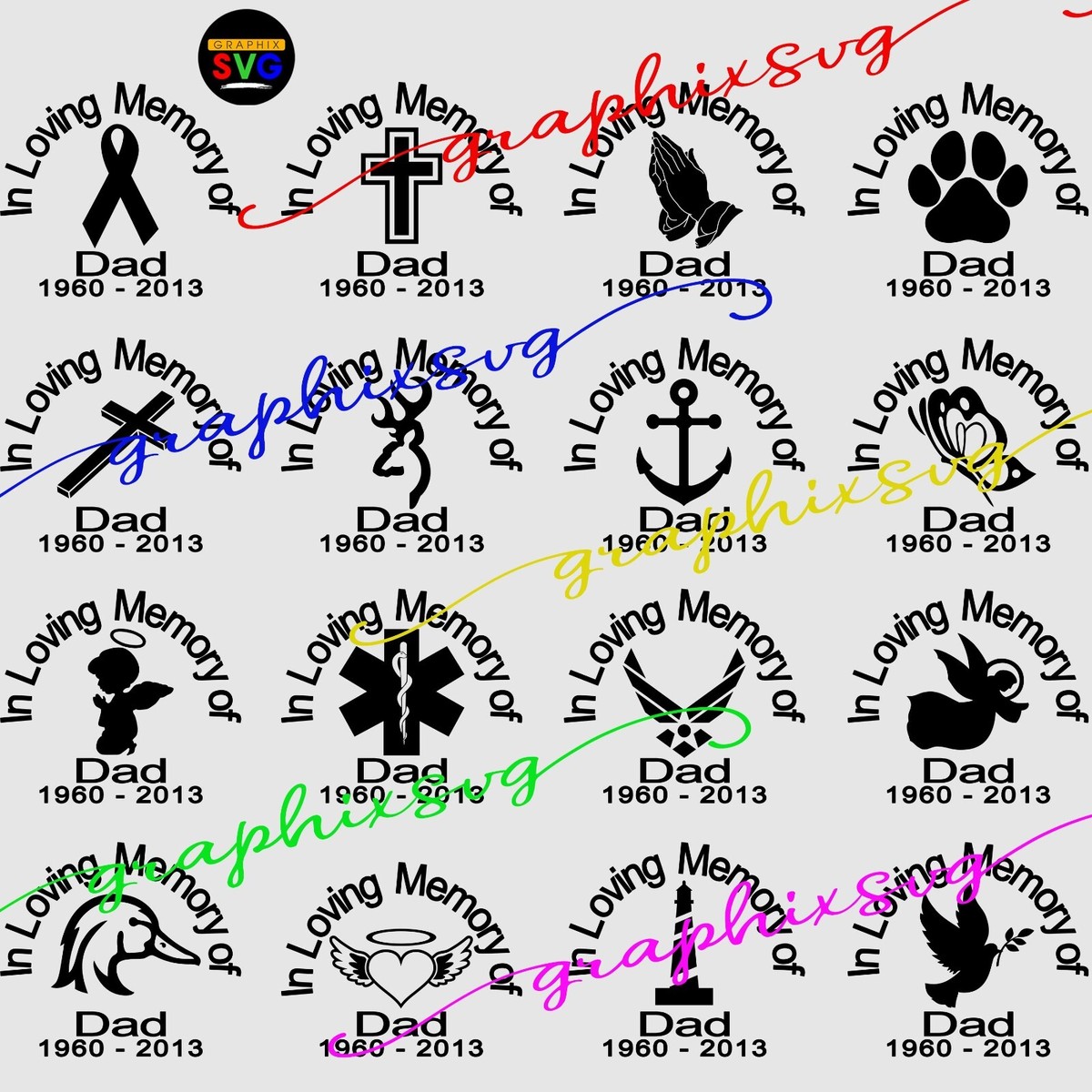 Clipart In Loving Memory Decal Templates In Loving Memory" Decals
